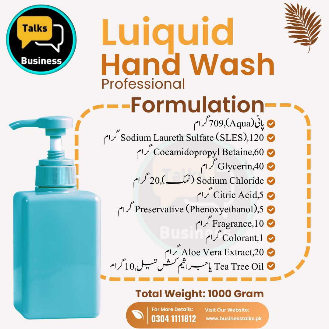 Liquid Hand Wash Formulation – Business Talks | Shahid Joia